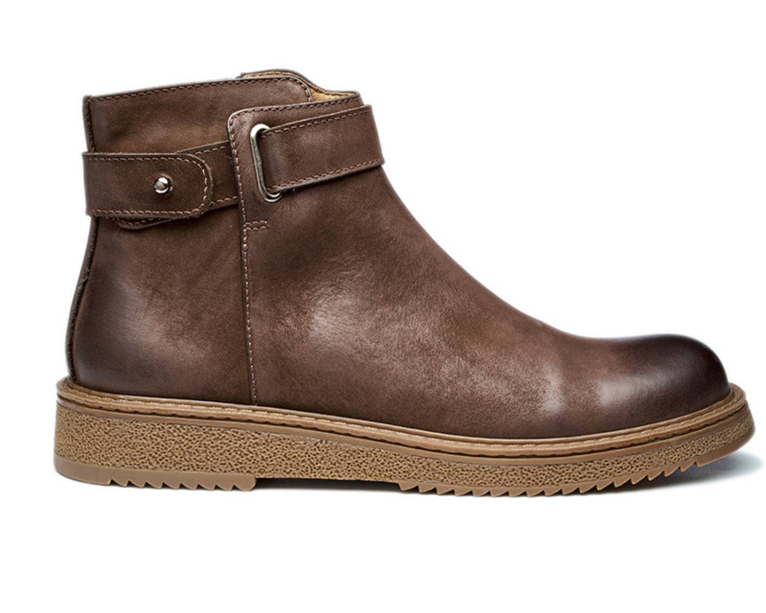Men's Goodyear Leather Welt Chelsea Boots With Zipper