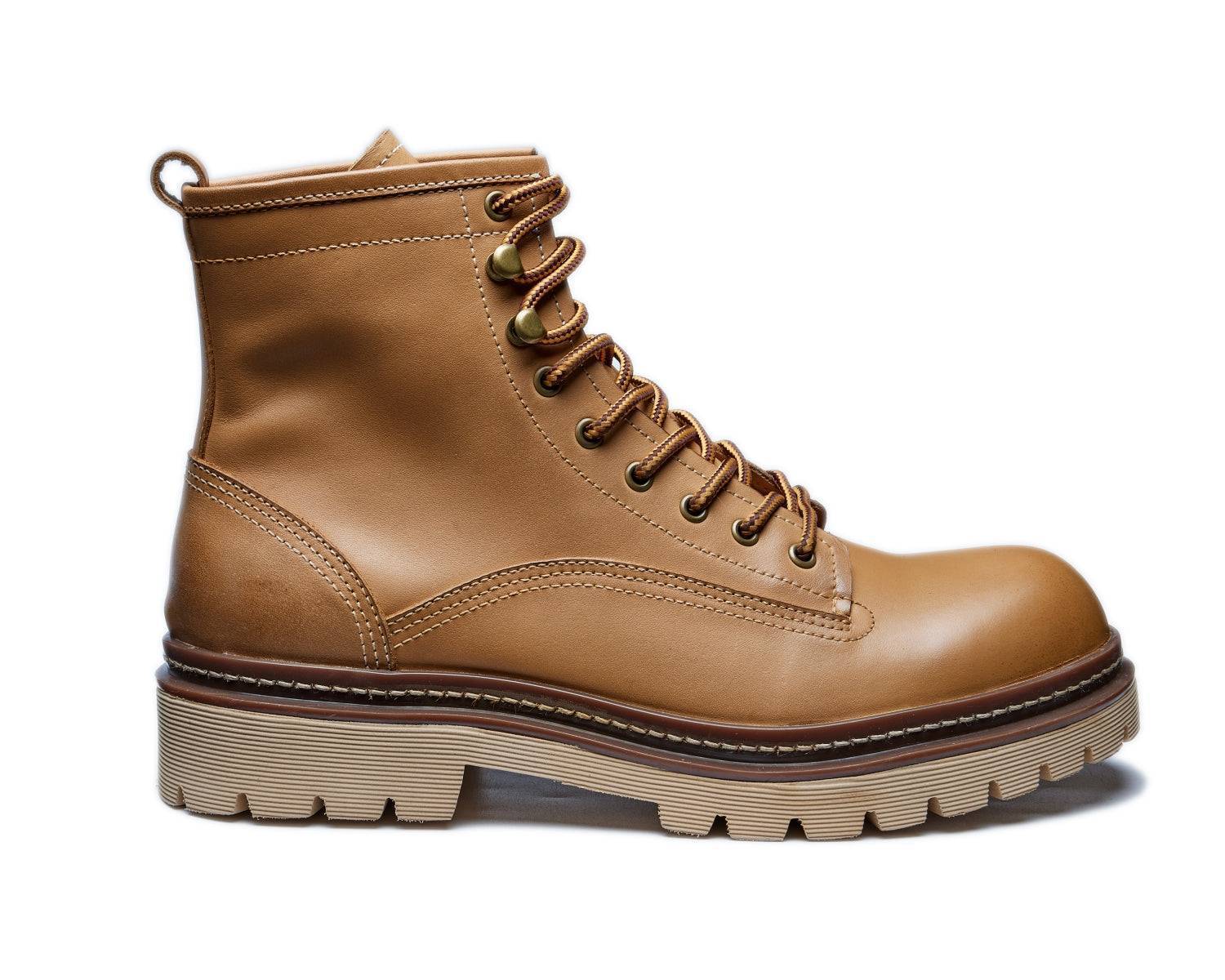 Men's leather high-top marten boots